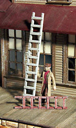 Wood Ladder set, 5 ea, 1-3/16" tall, 7/16"w - O scale kit #719 – Banta ...